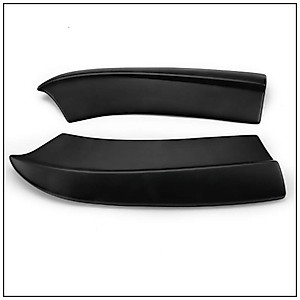Rear Bumper Lip Aprons Compatible with 2015-2023 Dodge Charger, PP Polypropylene Matte Black Valences Spats Apron Splitter Diffuser Canard by IKON MOTORSPORTS