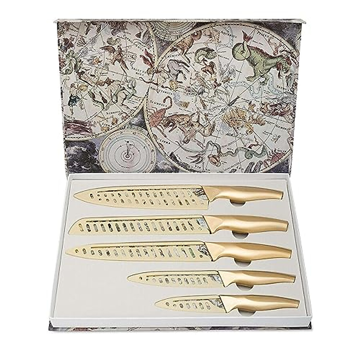 SDQF Knife Set Sharp Stainless Steel Professional Chef Cutlery Steak Kitchen Knives Kitchen decor Knife set Chef knife Kitchen utensils set Kitchen knife set Kitchen accessories Knife set with b