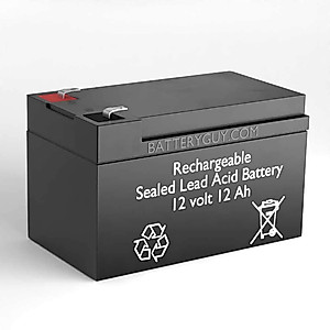 BatteryGuy Buzzaround LT (GB107) replacement 12V 12Ah SLA batteries - BatteryGuy brand equivalent (Rechargeable) - Qty of 2