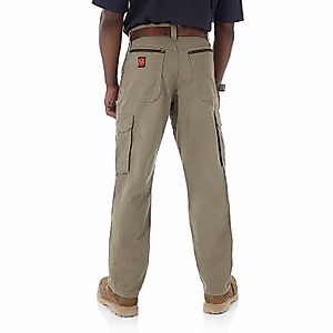 Wrangler Riggs Workwear mens Ranger work utility pants, Bark, 38W x 34L US