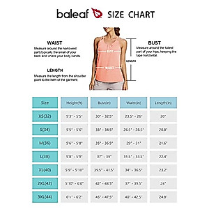 BALEAF Women's Workout Tank Tops with Built in Bras Flowy Loose Fit Summer Yoga Exercise Tops Heather Coral L