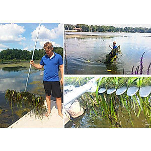 WeedRipper Aquatic Weed Puller for Lake & Pond Sea Weed (15 FT Handle)