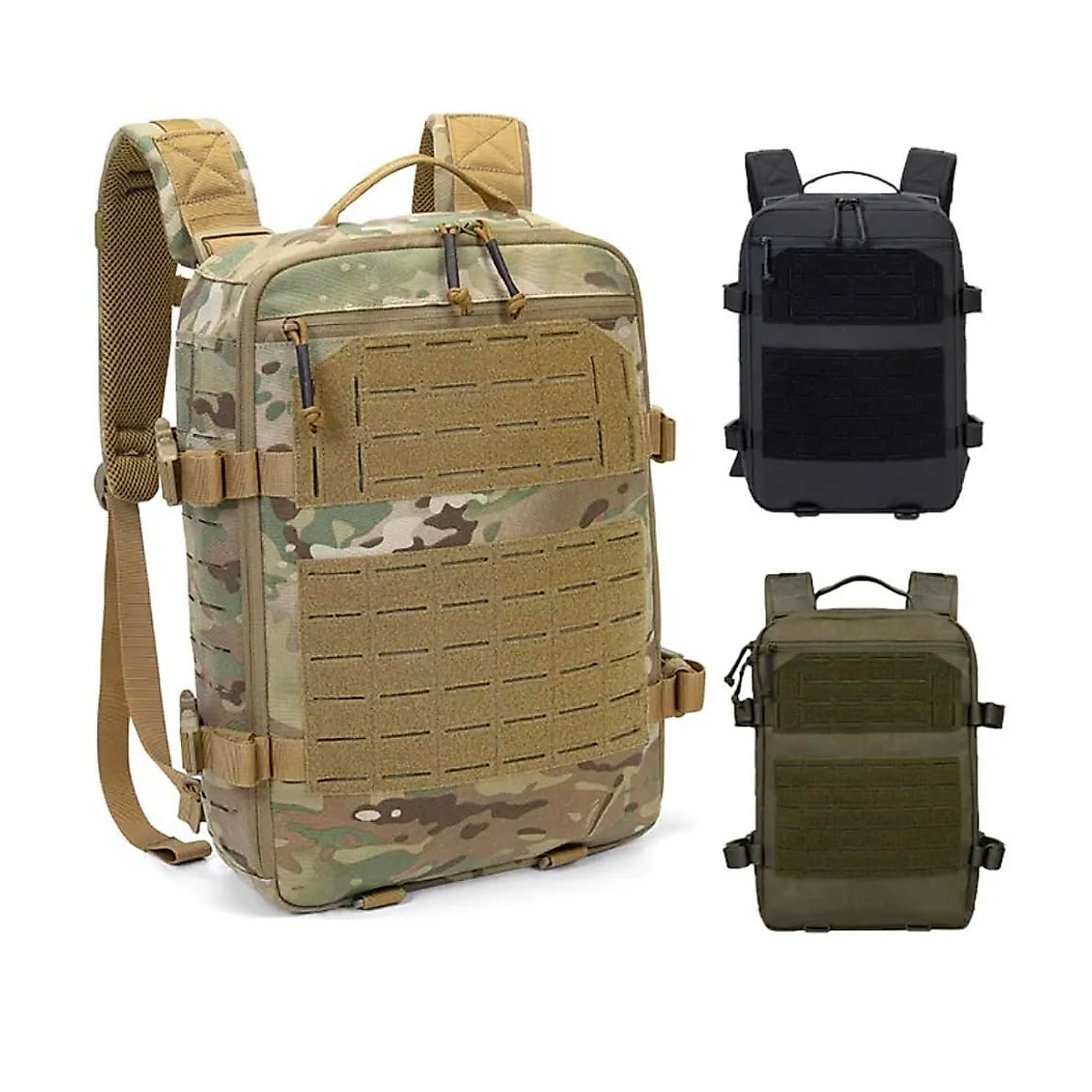 Tactical Airsoft Helmet and Gear Deployment Backpack (Brown)