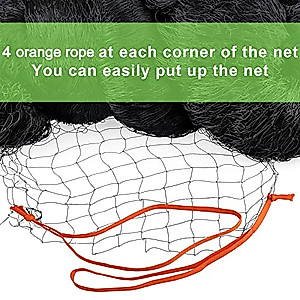 25' X 50' Net Netting for Bird Poultry Aviary Game Pens New 1" Square Mesh Size (25' x 50'-1'')