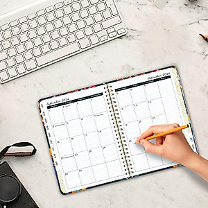 2024 Planner Weekly and Monthly, 2024 Planner 6.2" x 8.5", Academic Planner 2024,Planner Notebook with Tabs and Stickers,Twin-wire Binding,Inner Pocket, Calendar Planner Jan. 2024 - Dec. 2024 (1 Pack)