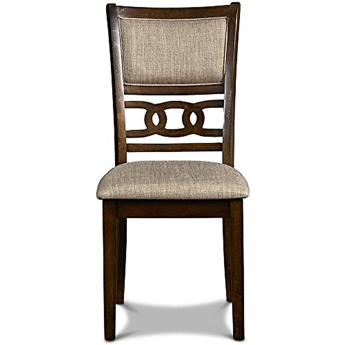 New Classic Furniture Gia 5-Piece Round Dining Table Set, 47-Inch, Cherry