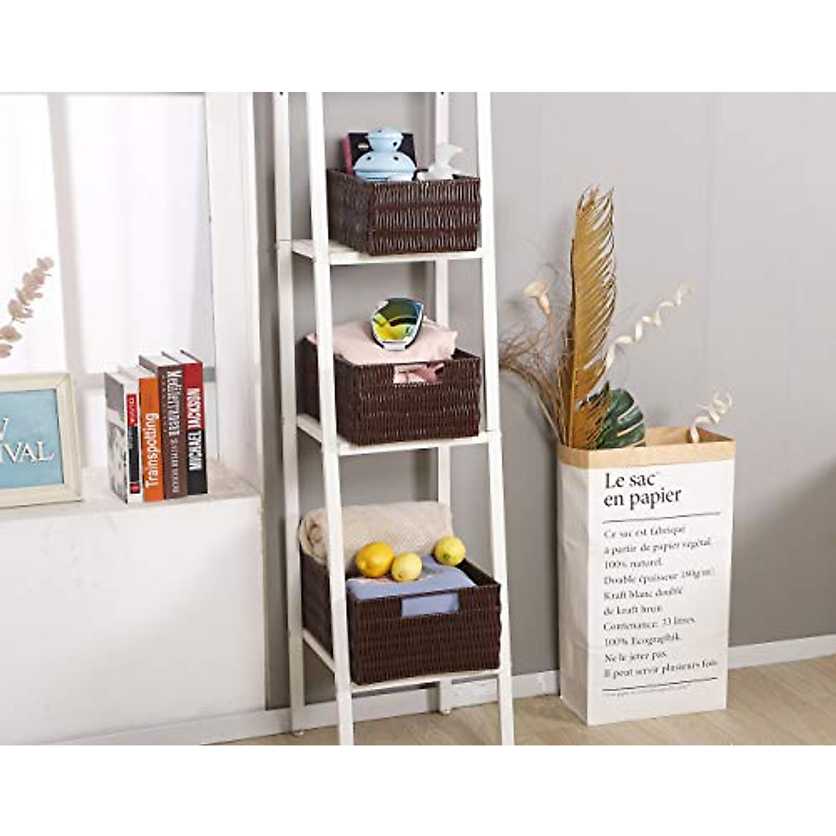 Elevon BalanceFrom Handmade Storage Baskets Organizer Bins, Set of 3