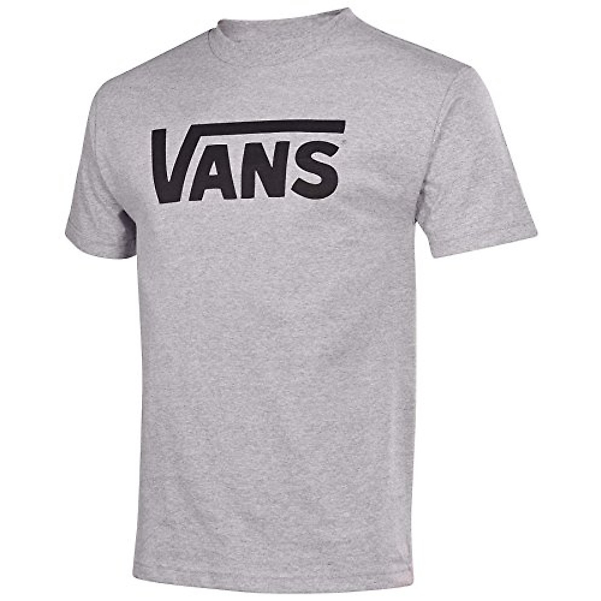 Vans Mens Classic Logo Skateboard Shirt-Athletic Grey/Black-Medium