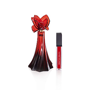 Christian Siriano Ooh La Rouge Women's Eau de Parfum Spray, 3.4 Ounces + Lip Gloss 0.21 oz