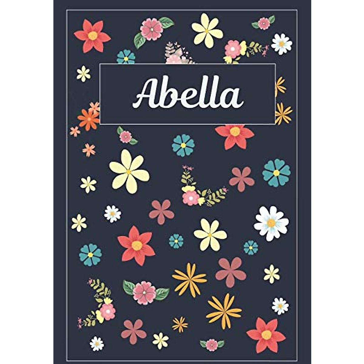 Abella: Agenda Personnalisé | Journal | 120 pages | A4 | Blanc | Idées Cadeaux (French Edition)