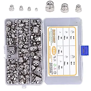 Acorn Hex Cap Nuts, Acorn Cap Nuts, 249Pcs Hex Acorn Cap Nut Assortment Kit M3 M4 M5 M6 M8 M10 DIN1587 304 Stainless