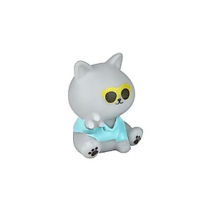 Ten (10) 2" Rubber Bath Toys Animals with Costumes (Cats in Costume)