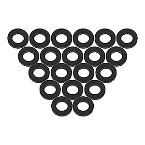 Hicello 20Pcs Propane O-Ring Rubber Washers Propane Gas Adapter Accessories Soft Rubber Pipe Connector Replacement Parts Gas Leakage Prevent 0.716" Out Diameter 0.393" Inner Diameter