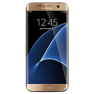 Samsung Galaxy S7 Edge Factory Unlocked Phone 32 GB - Internationally Sourced (Middle East/African/Asia) Version G935FD- Platinum Gold