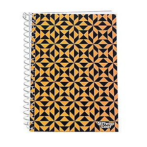 3-Pack - Random Designs - 7" x 5" Spiral Bound Notebook, 120 Sheets per Notebook, College Ruled, Perforated for Easy Tear Outs (3-Pack, Random Designs)