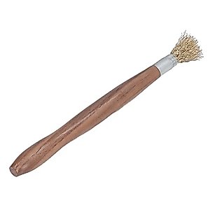 Bonsai Tool, Ergonomic Design Wearable Bonsai Steel Brush Professional Wood Handle Safe for Lawn for Garden
