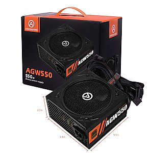 Power Supply 550W 80+ Bronze Certified PSU (ARESGAME, AGW550)