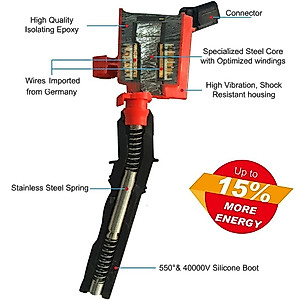 CarBole 8 Pack Curved boot Ignition Coils & Spark Plug SP479, 15% More Energy for Ford F-150 F-250 F-350 4.6L 5.4L V8 DG508 DG457 DG472 DG491 4.6L 5.4L V8 Lincoln Mercury Crown Victoria Expedition