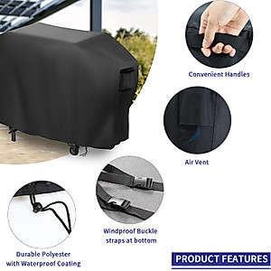 Jungda Grill Cover for Blackstone 1883 Griddle 28 inch with Hood and Side Shelves,Outdoor Waterproof Griddle Cover Fit for Blackstone Model 1924 2147 2086 2287 2311 2325 Griddle