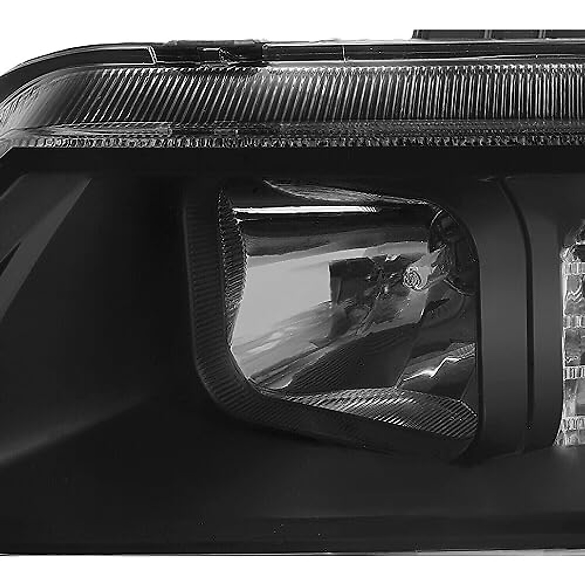 HH Building 2pcs Headlight Front Left Right Side Clear Lens Black Housing LED Bar Projector Headlights 33101SECA12 AC2519106 9_P1ATS04BK