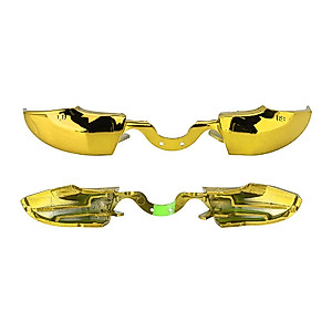 Colorful Buttons Set for XBOX ONE Elite Controller, Game LB RB LT RT Screwdriver Kit Replacement Part Tool(Gold)