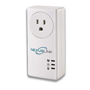 NexusLink Powerline G.hn Powerline Adapter | Pass-Through Outlet | 1200Mbps I Single Device (GPL-1200PT)
