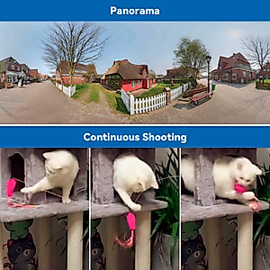 SunFounder Pan-Tilt HAT V3.0 with Camera for Raspberry Pi 4B 3B+ 3B, Supports Continuous Shooting, Time Lapse Photography, Color/Face/Hands/Pose Detection