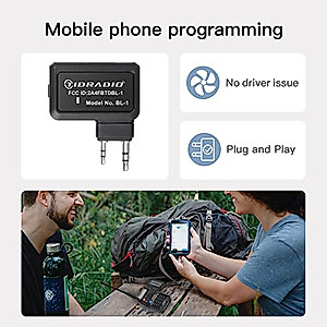 TIDRADIO Ham Radio Wireless Programmer Adapter APP and PC Program for Baofeng UV-5R and Multiple Models No Driver Issues Instead of Program Cable