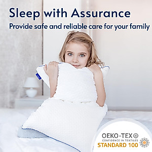 viewstar Shredded Memory Foam Pillows Queen Size Set of 2, Adjustable Firm Pillows for Side Back Stomach Sleepers, Bed Pillows with Washable Removable Cover 19"x 28"