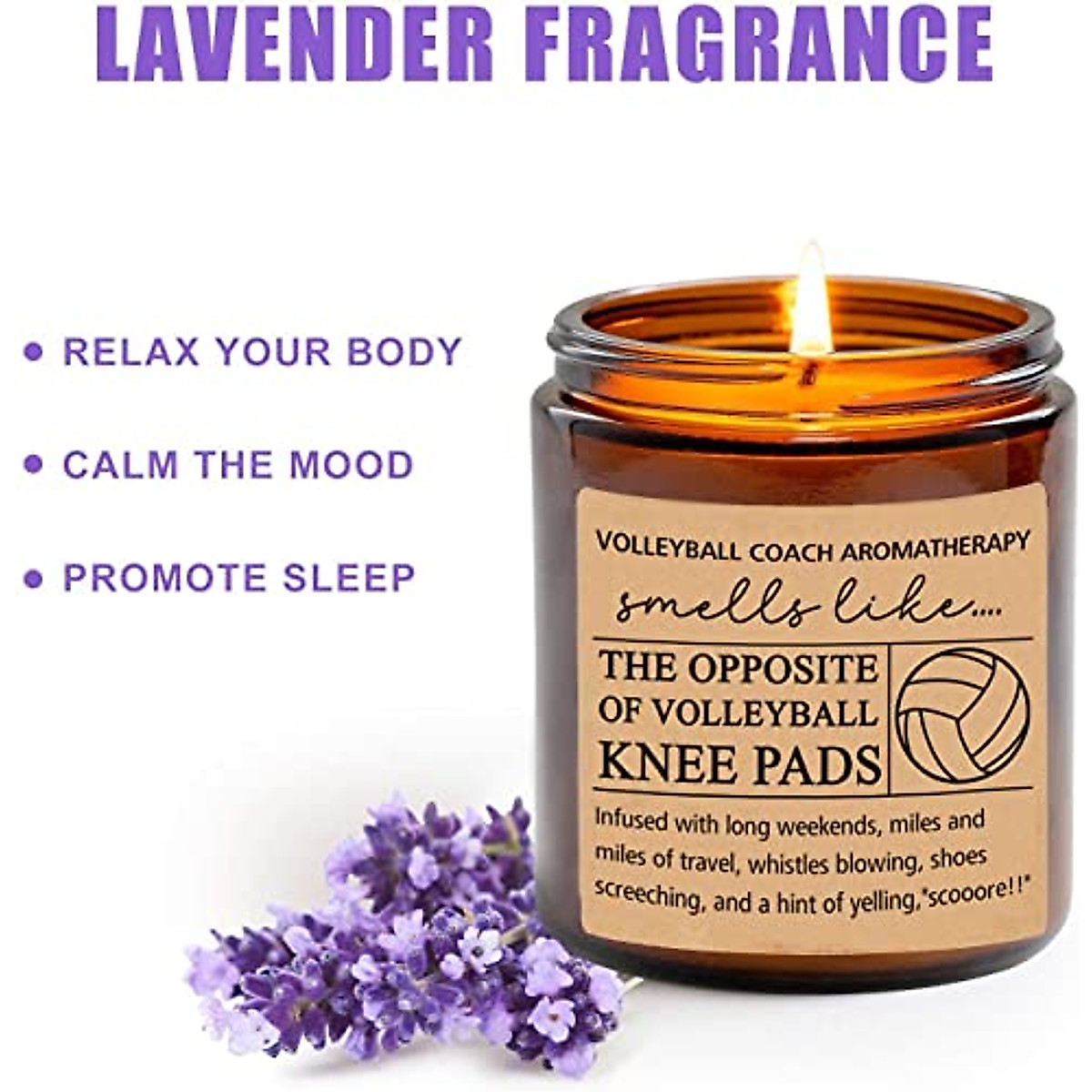 Volleyball Coach Gift - Coach Thank You Gift - Volleyball Coach Candle - End of Season Gift for Volleyball Coach - Volleyball Team Coach Gift