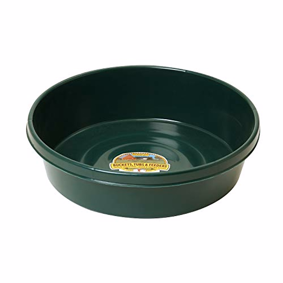 Little Giant® Plastic Utility Pan | Feed Pan | Durable & Versatile Livestock Feeding Bucket | Made in USA | 3 Gallon | Green