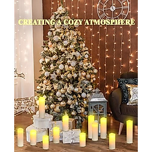 Da by Flameless Candles with Remote Control LED Battery Candle Set of 12