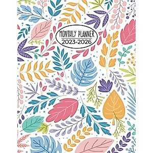 monthly planner 2023-2026: Your Ultimate 48 Months Yearly Calendar Schedule Organizer With Contact List