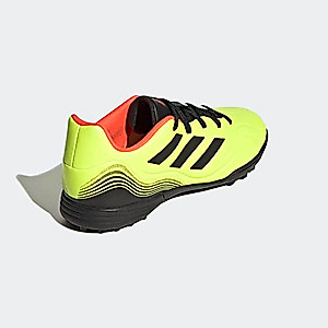 adidas Copa Sense.3 Turf Soccer Shoe, Team Solar Yellow/Black/Solar Red, 4.5 US Unisex Big Kid
