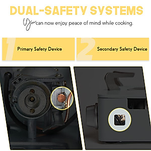 Dr.HOWS Twinkle Mini Camping Stove Burner - Portable Butane Stove for Camping, Picnic, Outdoor - Single Burner Camp Stove with Carrying Case - Lemon