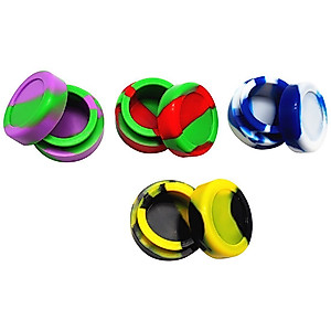 Gentcy Silicone 5ml Lots Silicone Container Box 18 colors 500pcs