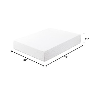 Best Price Mattress 11 Inch Signature Gel Memory Foam Mattress, Cooling Gel Infusion, Twin