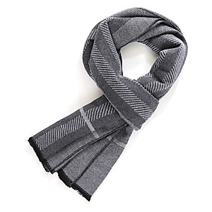 FULLRON Men Winter Scarf Soft Warm Long Cashmere Feel Scarves