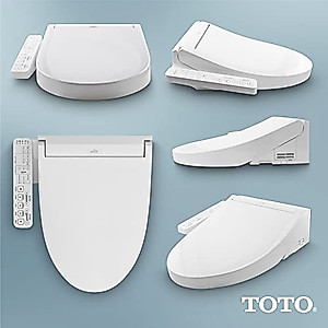 TOTO SW3074#01 WASHLET C2 Electronic Bidet Toilet Seat with PREMIST and EWATER+ Wand Cleaning, Elongated, Cotton White