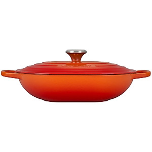 Le Creuset Enameled Cast Iron Signature Oval Casserole, 3.75 qt., Flame