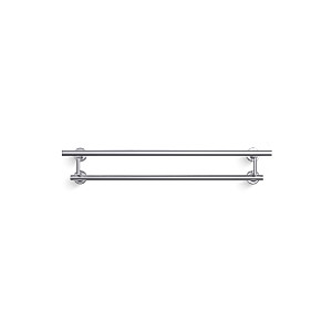 KOHLER 14381-CP Purist Hotelier Bathroom Towel Shelf, Wall-Mount Towel Rack, Bathroom Towel Holder, Polished Chrome