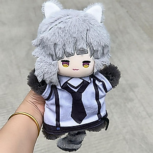HBGIAY Nakajima Atsushi Plush Can be Put on The Hand Stuffed Pillow 25CM Nakajima Atsushi Soft Figure Anime Cosplay Props Collections Home Ornaments