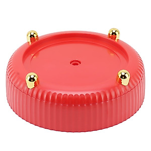 360 Degree Rotating Storage Rack Organizer Round Cosmetics Spice Rack Turntable Kitchen Hut Lazy Susan Turntable, Cabinets, Pantry, Refrigerator and Table (Red)