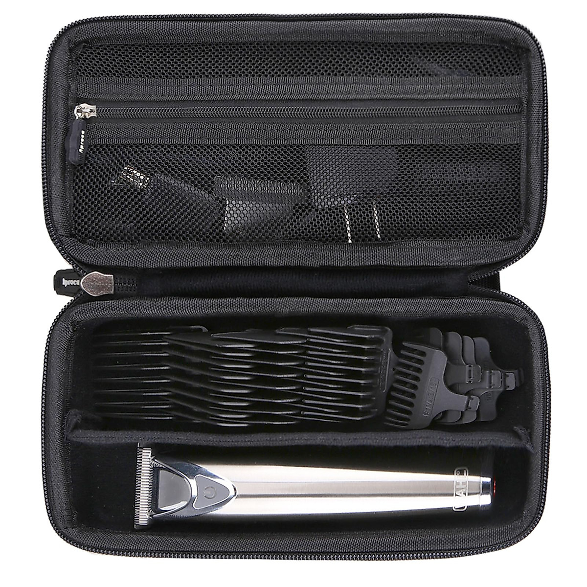 Aproca Hard Travel Storage Case,for Wahl Clipper Stainless Steel Lithium Ion Plus Beard Trimmer Hair Clippers Shavers 9818 / Braun MGK3060 Men's Beard Trimmer (Black)