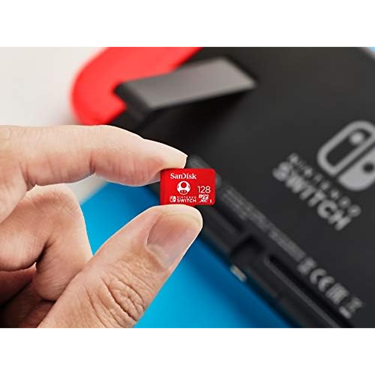 SanDisk 128GB microSDXC Card, Licensed for Nintendo Switch - SDSQXAO-128G-GNCZN