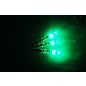 Jiexi Hwyp Automatically Lighted Led Nocks for Inner Diameter 6.3 mm Compound Bow Arrows GT Size Pack of 6 (green)