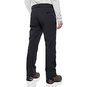 Outdoor Ventures Men's Lite Waterproof Windproof Fleece Lined Warm Hiking Ski Snow Pants Expandable-Waist