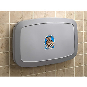 Koala Kare KB200-01 Horizontal Wall Mounted Baby Changing Station, Grey