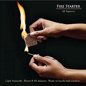 HUMOS, Combo, Outdoor Vertical Charcoal Smoker 3, Premium Extra Thick BBQ Tools Set x 4 pcs, Wood Fire Starter 48 Squares for Grill and Top Meat Smokers Box in Barbecue Grilling Accessories.