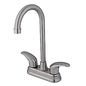 Kingston Brass KB6498LL Legacy 4-Inch Center Bar Faucet, 4-3/4-Inch, Brushed Nickel